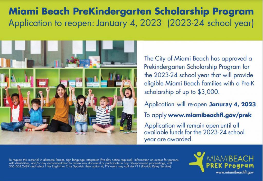 Prekindergarten Program - City of Miami Beach
