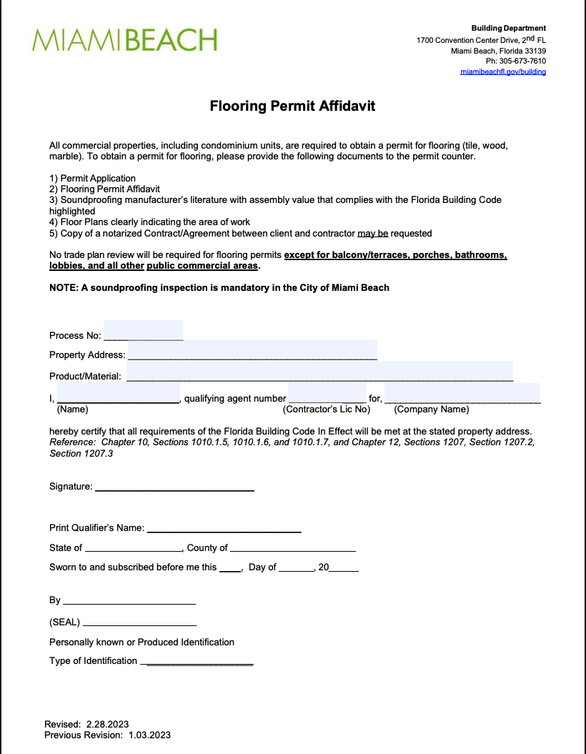 Commercial Condominium Online Flooring (Interior Flooring Only. No ...